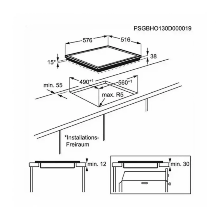 UGRADNA PLOCA EHF6240XXK BI ELECTROLUX