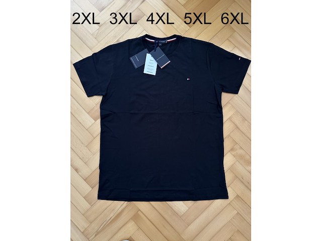 Tommy Hilfiger crna muska majica XXL 3XL 4XL 5XL 6XL T5