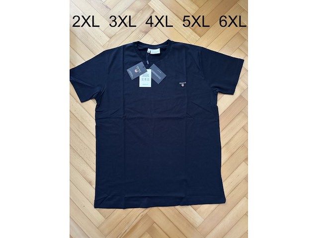 Gant crna muska majica XXL 3XL 4XL 5XL 6XL GA3