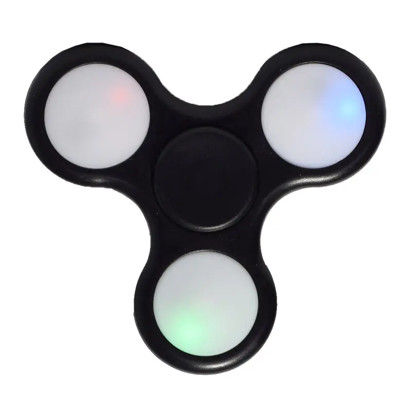 Fidget Spinner LED light, Crni