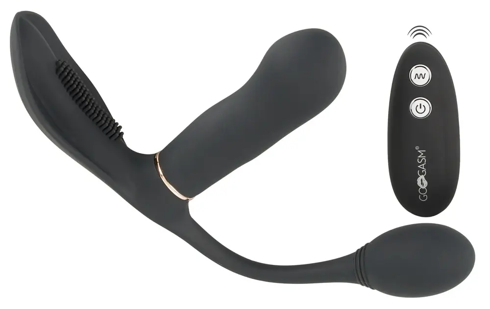 GoGasm Vaginalni i analni vibrator, Crni