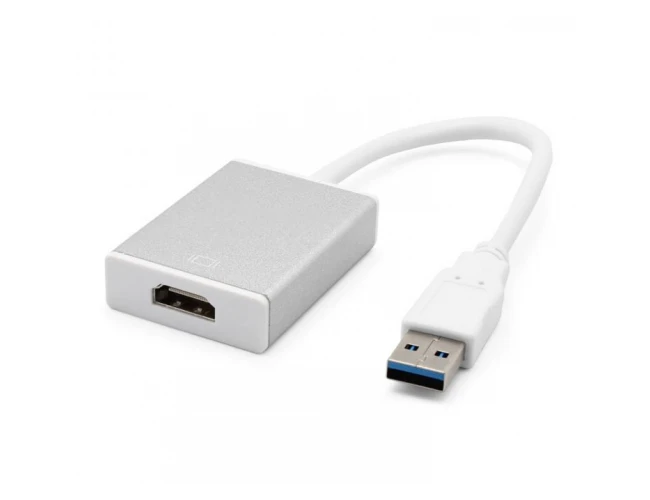 3G (51041) adapter USB 3.0 (muški) na HDMI (ženski) beli