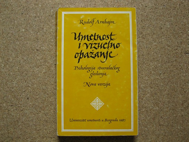 UMETNOST I VIZUELNO OPAŽANJE, Rudolh Arnhajm