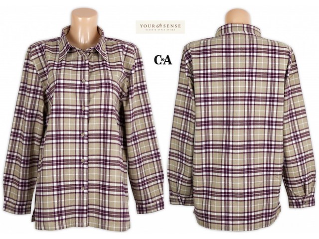 |O| YOUR 6th SENSE by C&;A flanel košulja (44 / L)