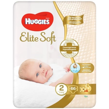 HUGGIES pelene Esoft (2) 3-6kg 66kom