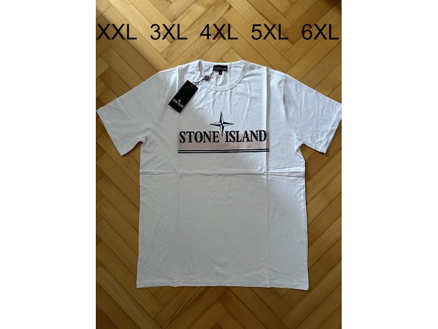 Stone Island bela muska majica XXL 3XL 4XL 5XL 6XL SI3