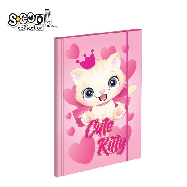 S-COOL Fascikla premium Hologram Cute kitty 31x23.5cm sc2419