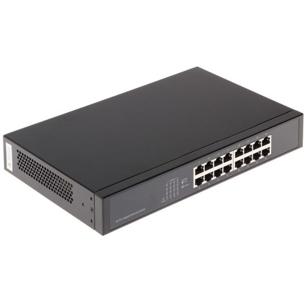 Dahua Switch PFS3016-16GT 16-Port 10/100/1000M Switch, 16x Gbit RJ45 port, rackmount (Alt. GS1016)