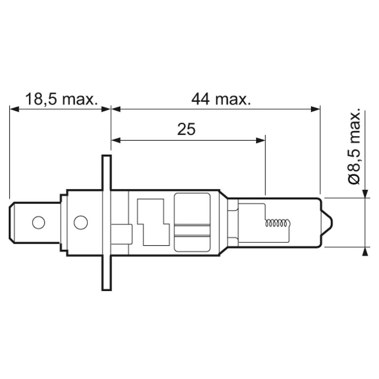 SIJ 12/55W H1 B.E. 32505 (48630 32504 ) VALEO