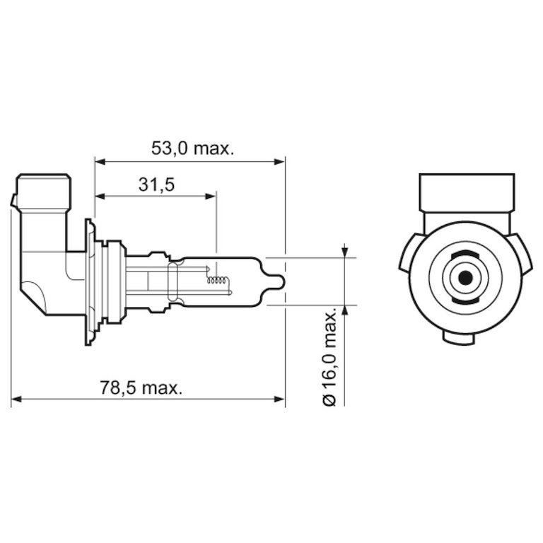 SIJ 12/60W HB3 B.E. 32527 VALEO 32526