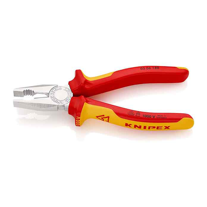 KNIPEX Klešta kombinovana izolovana 1000V VDE 180mm (03 06 180)