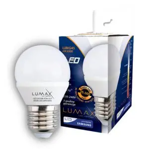 Lumax Led sijalica LUMG45, 6W, 6500K, E27, Bela