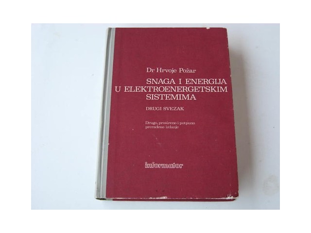 en - SNAGA I ENERGIJA U  ELEKTROENERGETSKIM SISTEMIMA 2