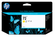 HP 72 130-ml Yellow DesignJet Ink Cartridge, C9373A