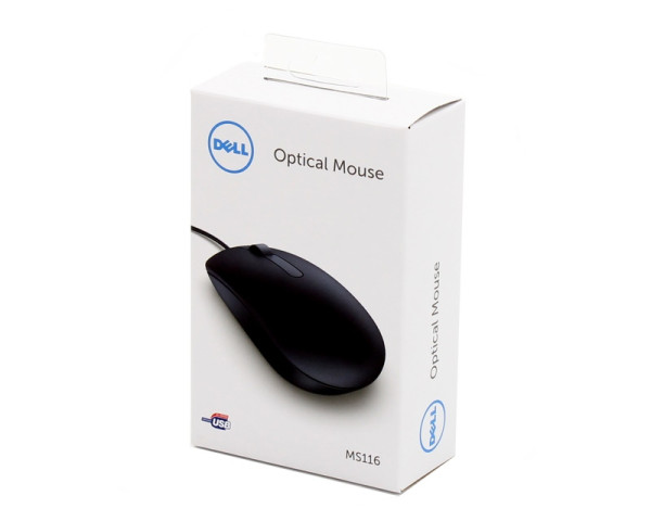 DELL MS116 USB Optical retail box miš