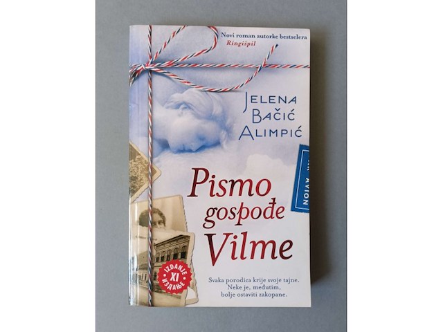 PISMO GOSPOĐE VILME - Jelena Bačić Alimpić