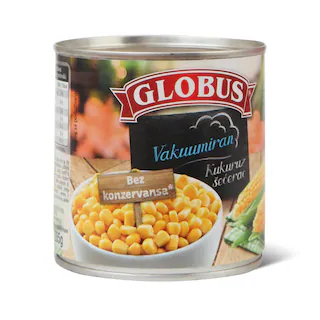 Kukuruz secerac vakum.Globus 340g