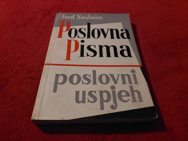 Poslovna pisma poslovni uspjeh Ferd Nauheim