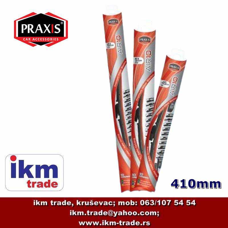 PRAXIS AIR Metlica brisača FLAT 10 adaptera 410mm