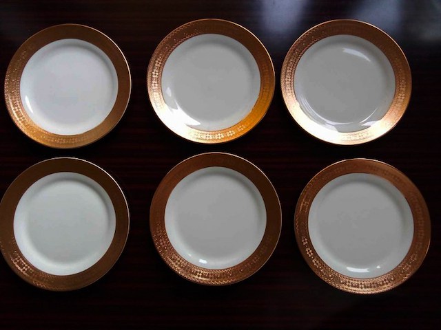 plitki tanjiri, 6 tanjira , tiffany classics