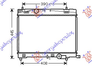 HLADNJAK BENZ. 1.33VVT-I (73/74)(09-11)(KOYO) TOYOTA YARIS (2011-2014) (OEM: 164000Y010, 1640047080)