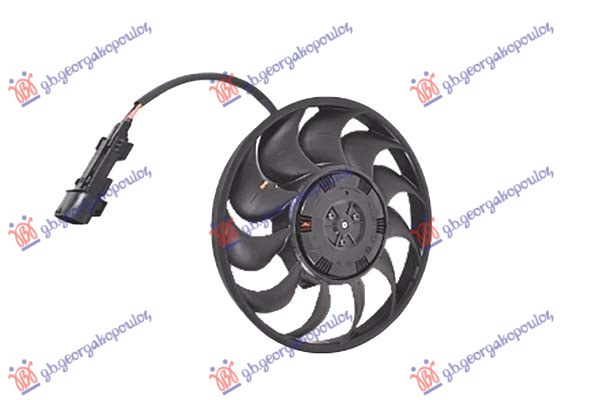 VENTILATOR KOMPLET 3.0 DIZEL (40cm) (600w) AUDI A4 (2007-2011) (OEM: 8K0959455H)