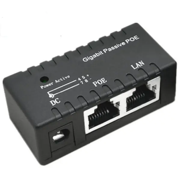 Pasivni POE injektor POE-INJ-4811 48V/1A 130W, 1000mbps od 5~48V, konektor 5.5x2.1mm