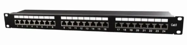 Gembird NPP-C624-002 Cat.6 24 Port oklopljeni patch panel, 19 1U