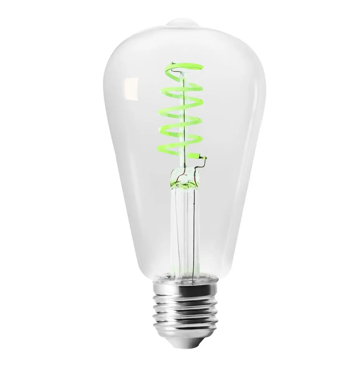 LYNCO LED Filament ST64 E27 4W 2000K zelena