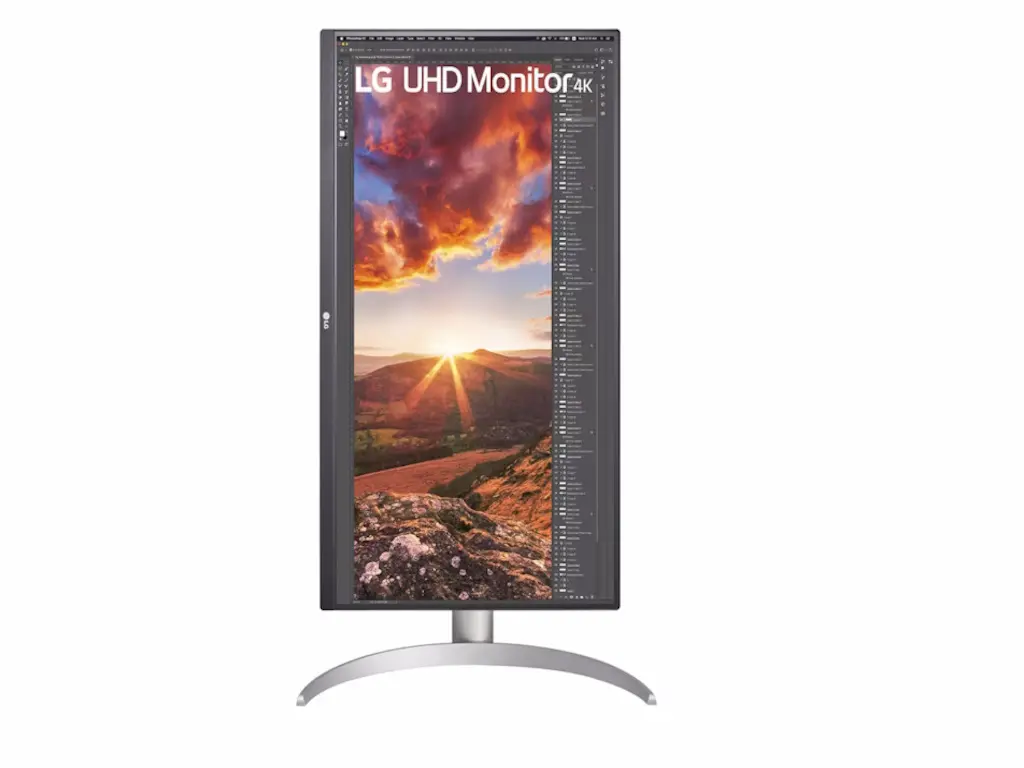 Monitor LG 27UP85NP-W 27"/IPS/3840x2160/60Hz/5ms GtG/HDMIx2,DP,USB/Freesync/pivot,visina/srebrna