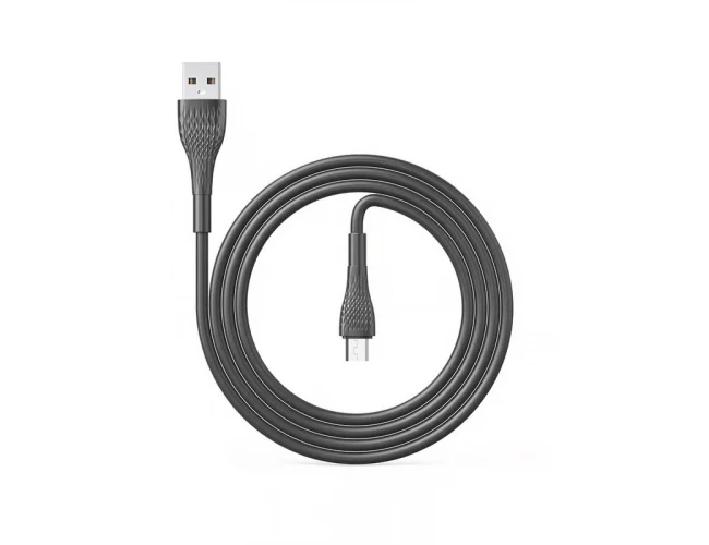 LDNIO LS671 kabl za telefon USB A (muški) na Micro USB (muški) sivi 1m