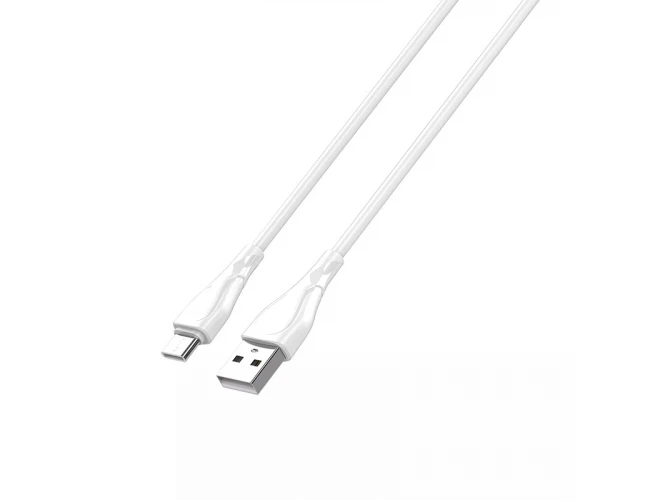 LDNIO LS611 kabl za telefon USB A (muški) na USB C (muški) beli 1m