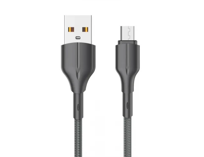 LDNIO LS851 kabl za telefon USB A (muški) na Micro USB (muški) sivi 1m