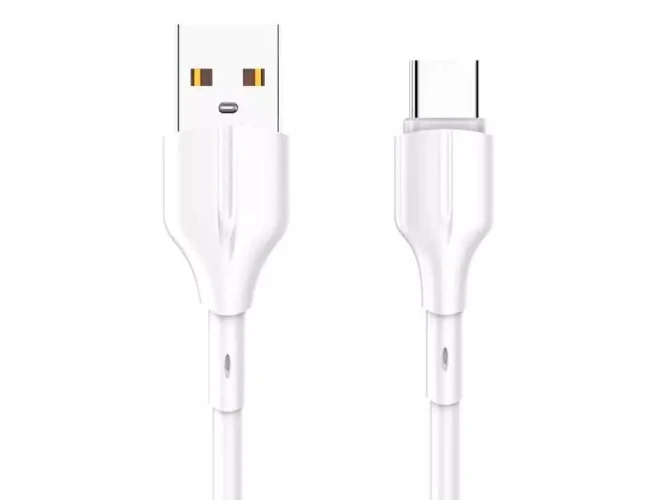 LDNIO LS841 beli kabl za telefon USB A (muški) na USB C (muški) 1m