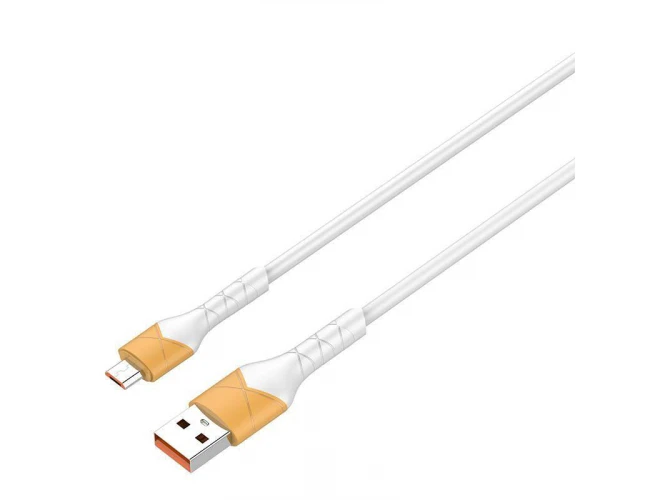 LDNIO LS801 kabl za telefon USB A (muški) na Micro USB (muški) beli 1m