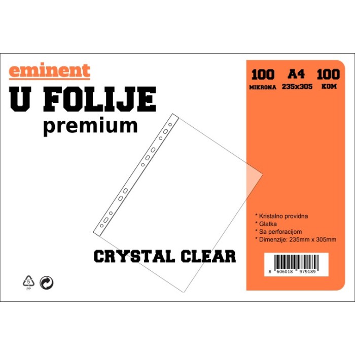 Folija U Eminent 100mic A4 premium