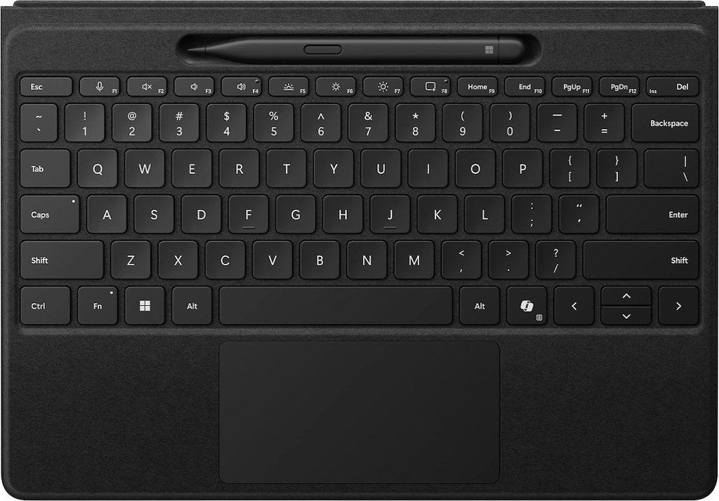 Microsoft - Surface Slim Pen (2nd Edition) and Pro Flex Keyboard for Pro (11th Edition), Pro 9, Pro 8 - Black