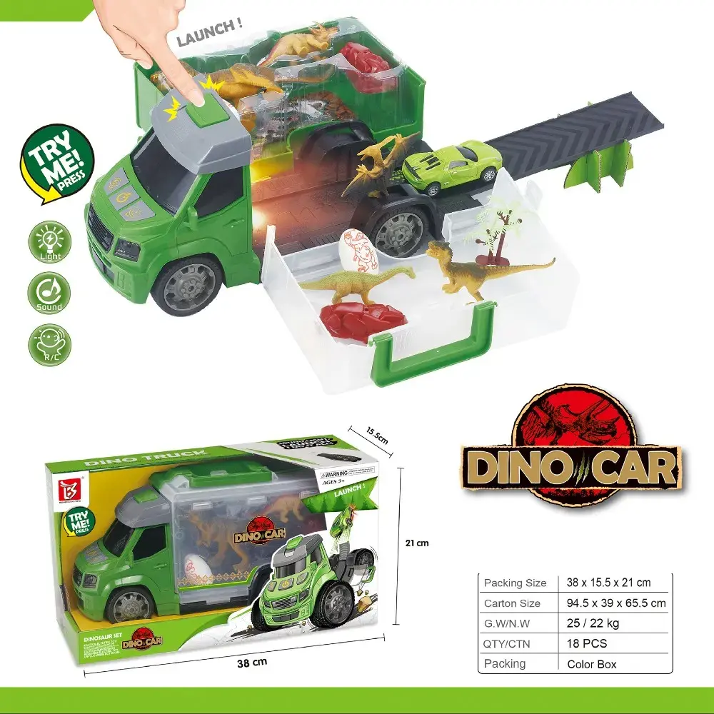 Ozzo Igračka Vozilo sa mini stazom Dinosaurus Speed