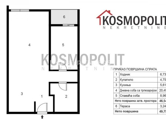 Voždovac, Ustanička, Ustanička, 2.0, 50m2, 171675 EUR