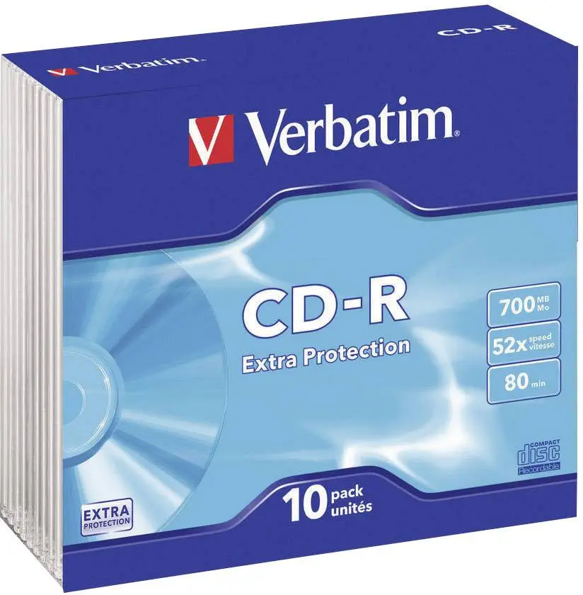 Verbatim CD-R 700MB 52X 10PK (43415)