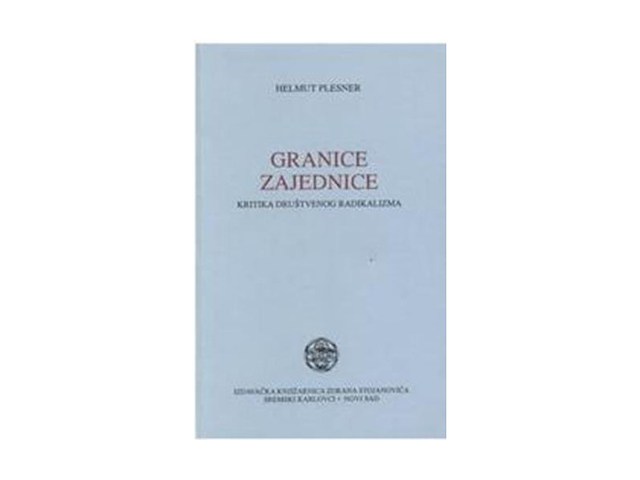 Granice zajednice - Helmut Plesner