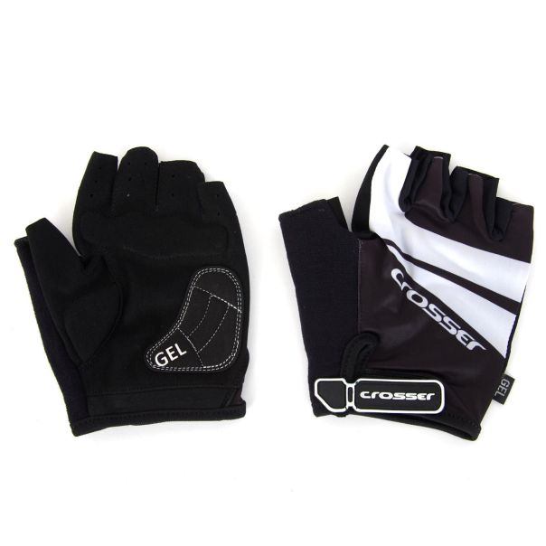 OSTALO Rukavice CROSSER CG-512 SHORT FINGER black / White L