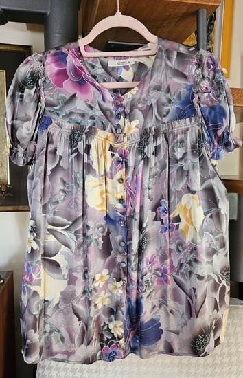 Etro floral print svilena bluza, original