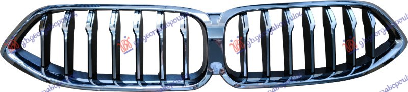 PVC MASKA HROM/HROM/CRNA (BEZ KAMERE) BMW SERIES 8 COUPE-GR.COUPE(G15/16)/CABRIO(G14) (2018-) (OEM: 51137449420)
