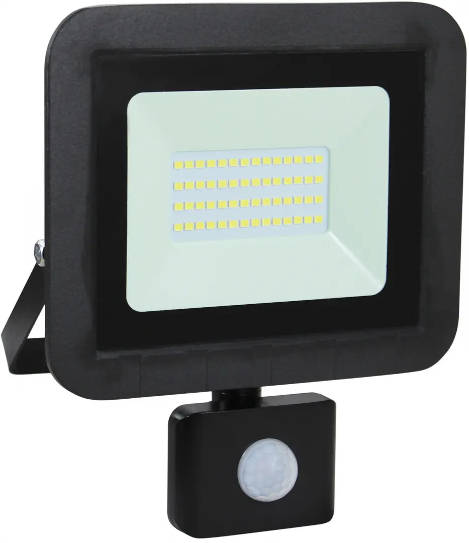 LED reflektor sa senzorom, 30W, 2100 lm, IP44, Crni