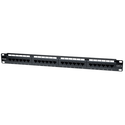 INTELLINET Patch panel 24-Port Cat6 UTP 110/Krone 1U