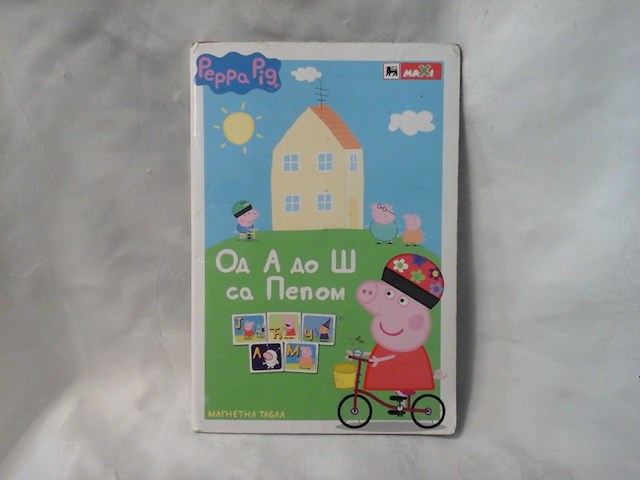 Pepa pig od A do Š sa Pepom magnetna tabla