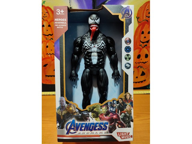 Venom i Kapetan Amerika Velika akciona figura Novo Marv