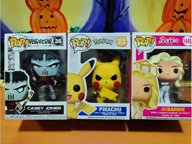 Pop figure Barbie Pikachu i Kejsi Džouns TMNT