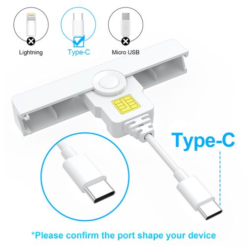 Kettz Tip C USB čitač ID smart CR-K500C